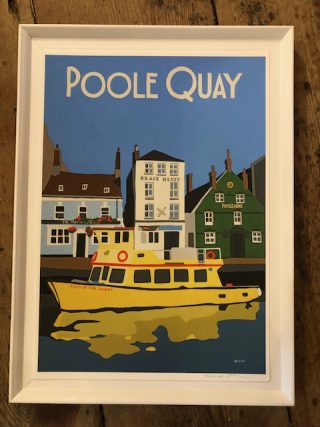 Vintage style Poole Quay Print