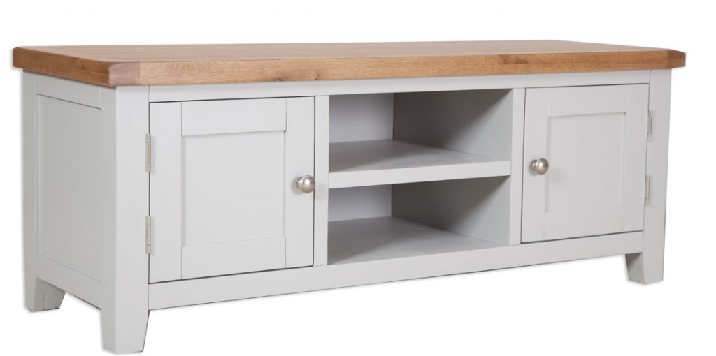 Provence Grey Painted Oak Large TV Stand – Scape Interiors West Ltd